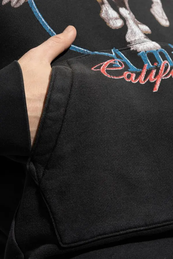 Amiri Pegasus Printed Jersey Hoodie