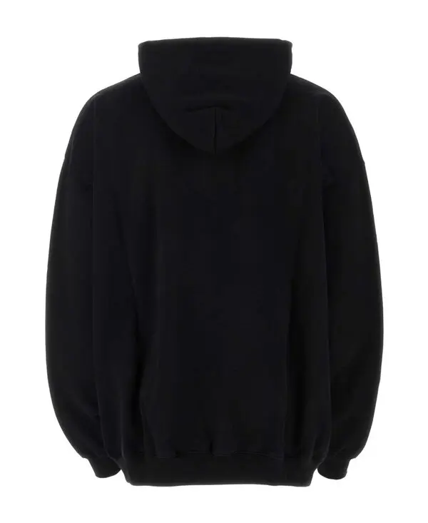 Vetements Logo Printed Drawstring Hoodie