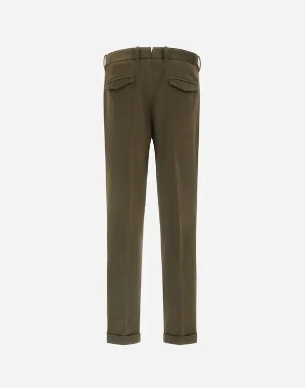 Herno Pleated Cuffed Trousers - Green