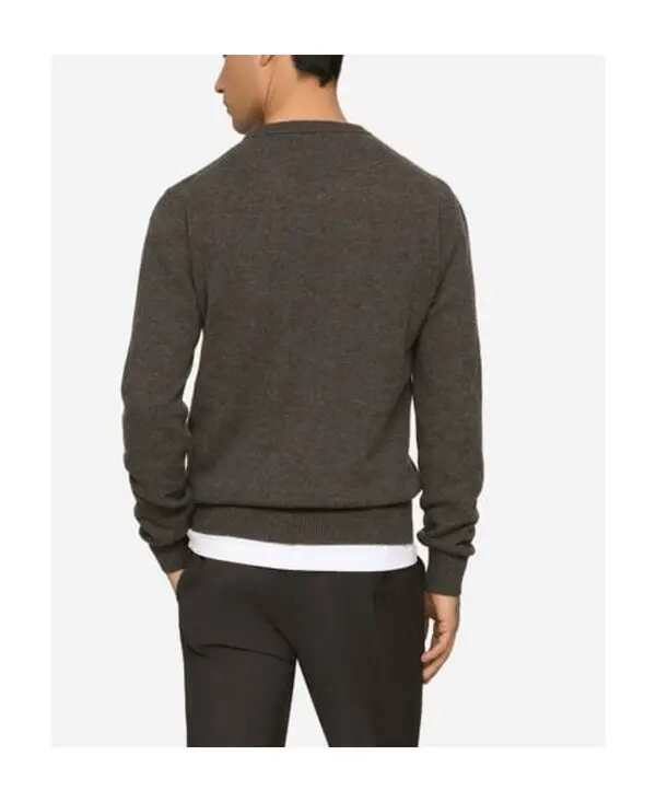 Dolce & Gabbana Logo Plaque Knit Jumper