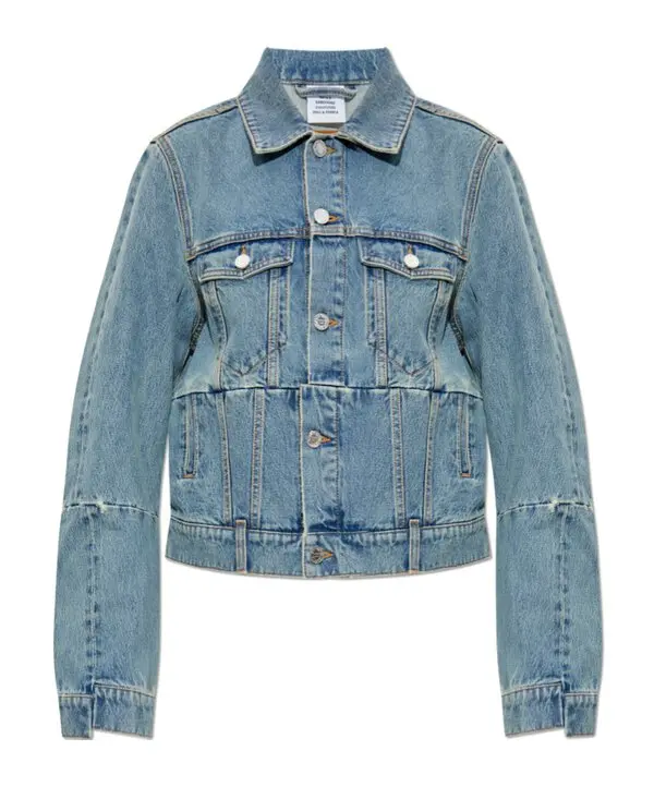 Vetements Panelled Denim Jacket - Blue