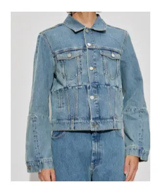 Vetements Panelled Denim Jacket - Blue