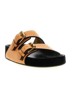 Isabel Marant Étoile Open Toe Studded Flat Sandals