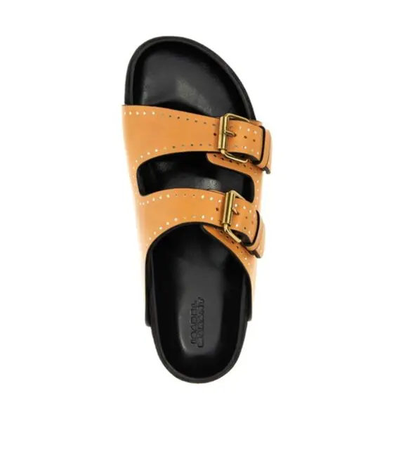 Isabel Marant Étoile Open Toe Studded Flat Sandals