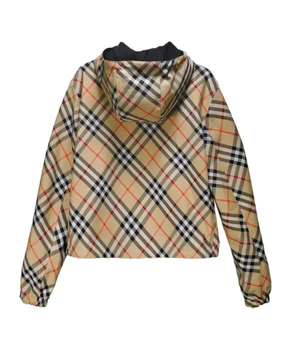 Burberry Vintage Checked Reversible Hooded Jacket - Sand-colored