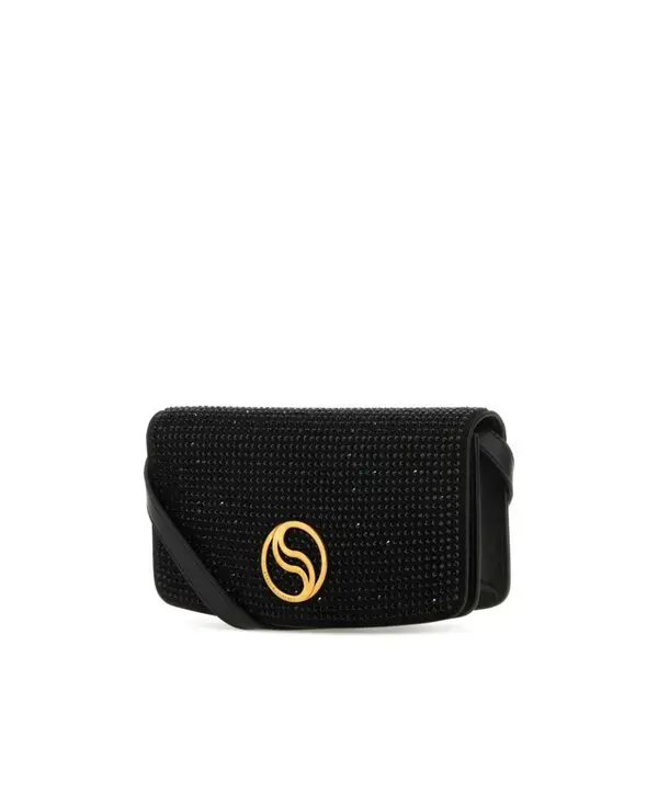 Stella McCartney Rhinestone-embellished S-wave Mini Wallet