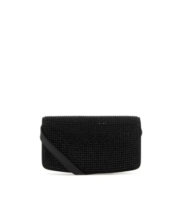 Stella McCartney Rhinestone-embellished S-wave Mini Wallet