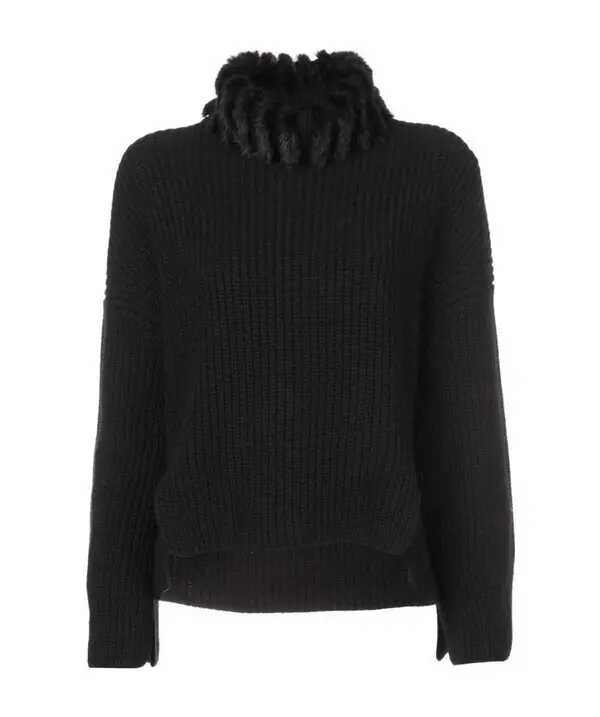 Fendi High Neck Sweater - Black