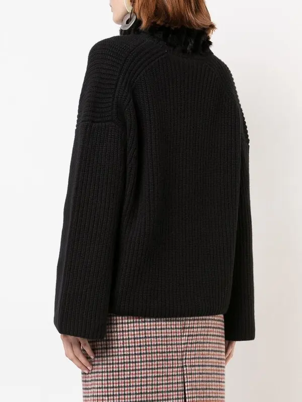Fendi High Neck Sweater - Black