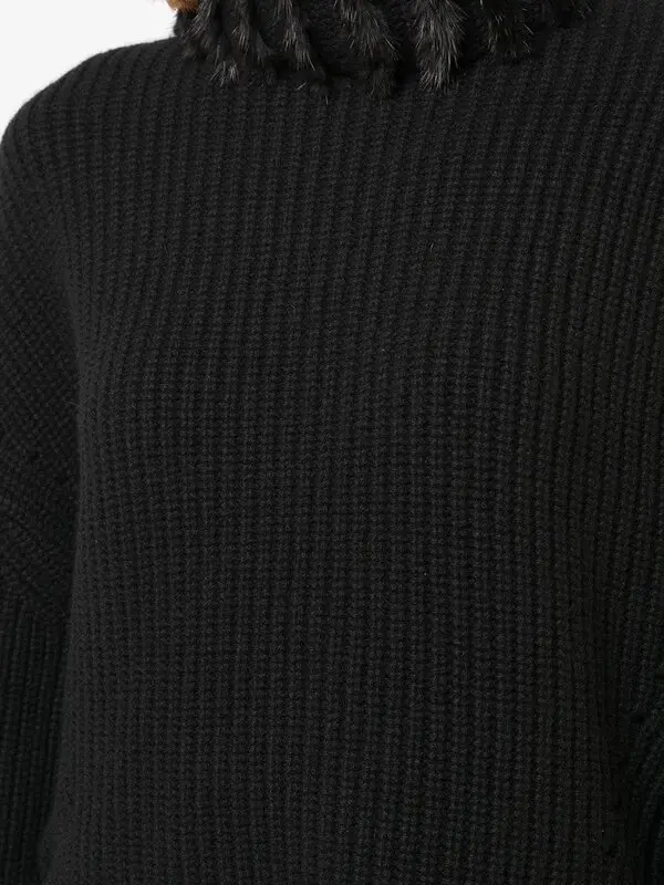 Fendi High Neck Sweater - Black