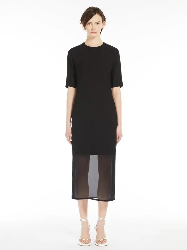 Sportmax Short Sleeve Round Neck Dress