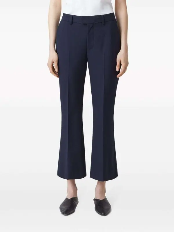 Closed Wharton Cropped Flared Trousers - Black