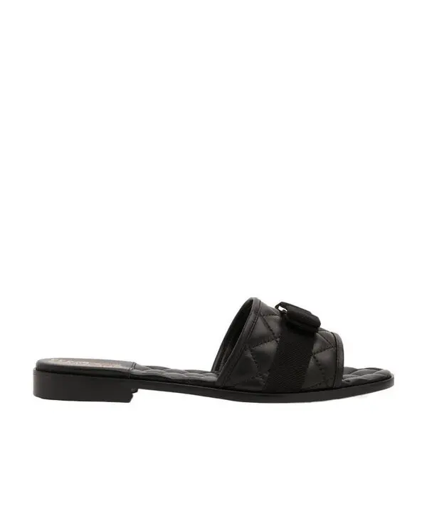 FERRAGAMO Logo-engraved Slip-on Sandals