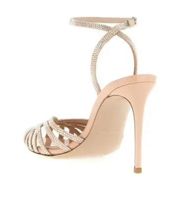 LE SILLA Embrace Divina Embellished Stiletto Sandals - Pink