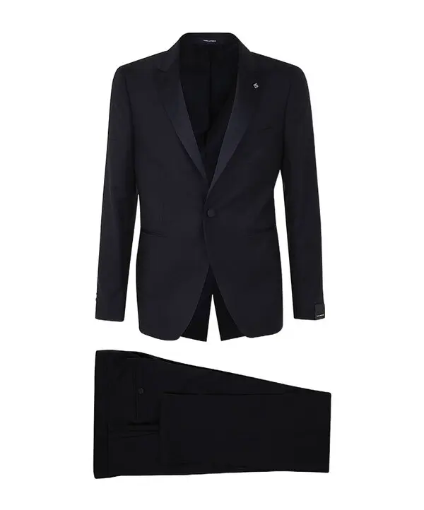 Tagliatore Single-breasted Two-piece Dinner Suit - Black