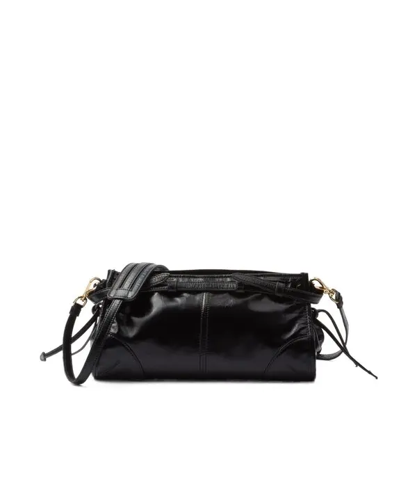 Prada Bonnie Small Leather Shoulder Bag - Black