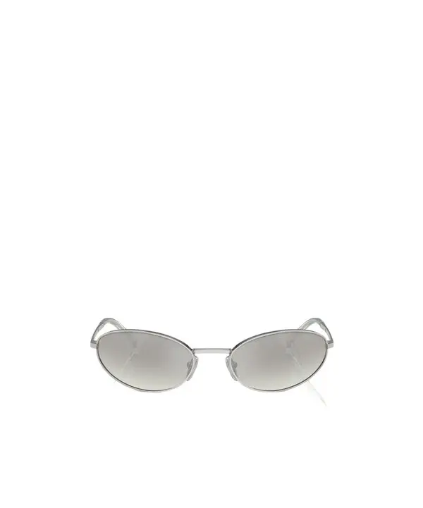 Prada Oval Frame Sunglasses - Gray