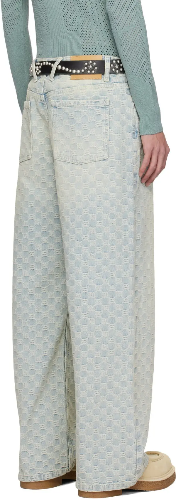 MISBHV Monogram Straight-leg Jeans - Gray