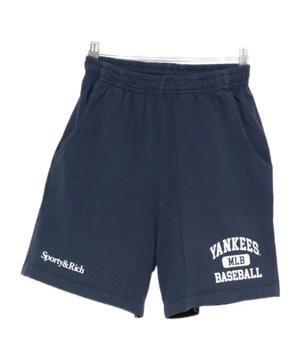 SPORTY  RICH Sporty & Rich "yankees Mlb Baseball" Elasticated Waist Shorts