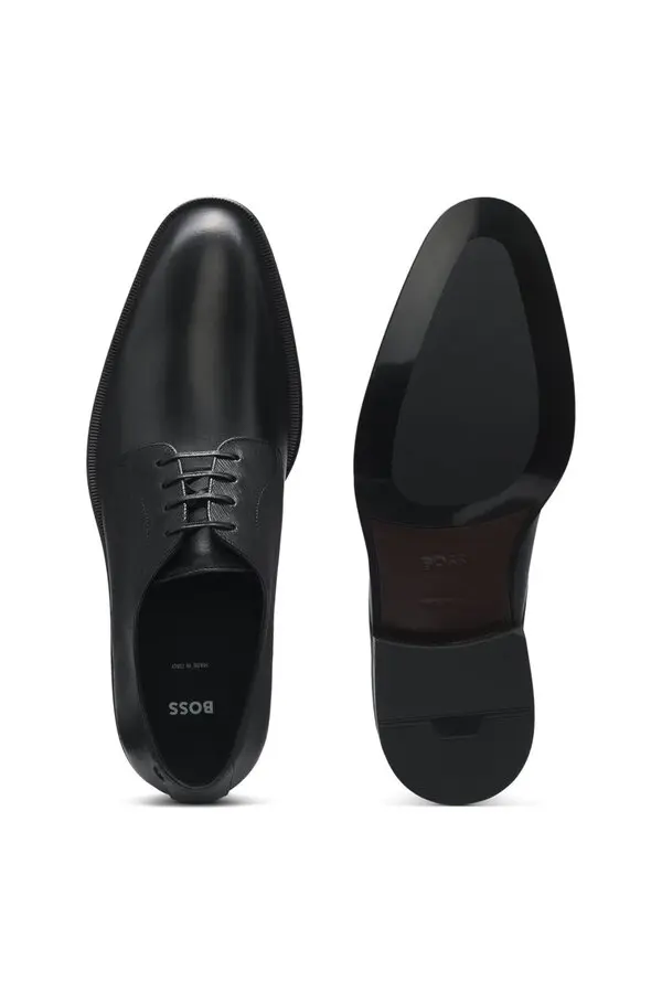 Hugo Boss Textured Leather Derby Shoes