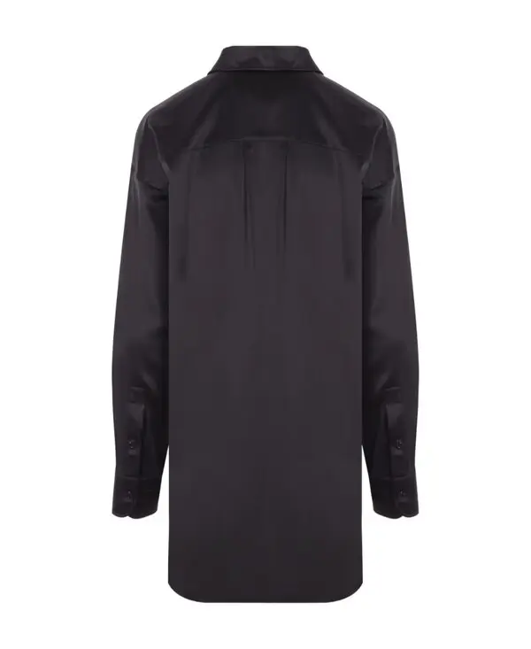 TOM FORD Pointed Collar Button-up Shirt - Black