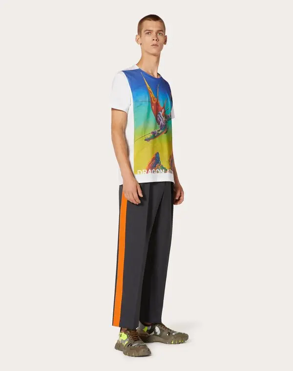 Valentino Garavani Dragon At Dawn Graphic-print T-shirt