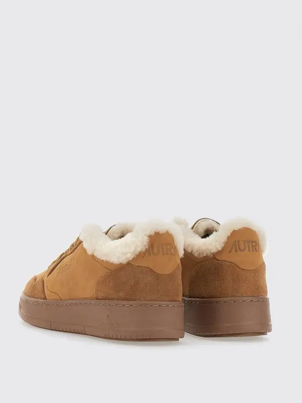 AUTRY Medialist Shearling Sneakers - Brown