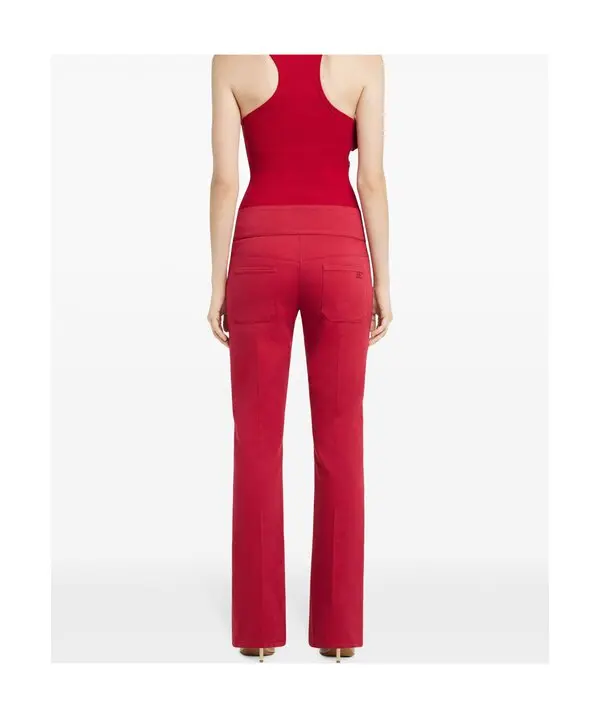 COURREGES Bootcut Trousers With Embroidered Logo