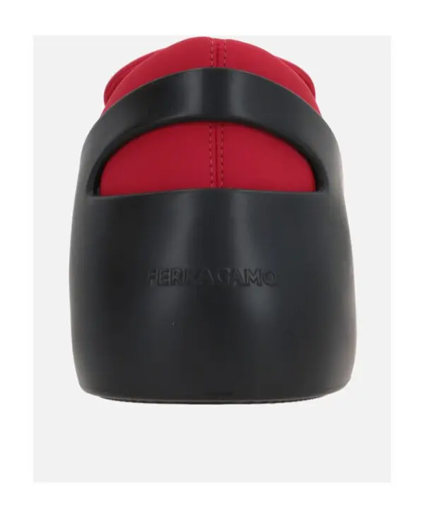 FERRAGAMO Round Toe Casual Shoes - Black