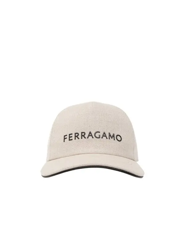 FERRAGAMO Logo Baseball Cap - White