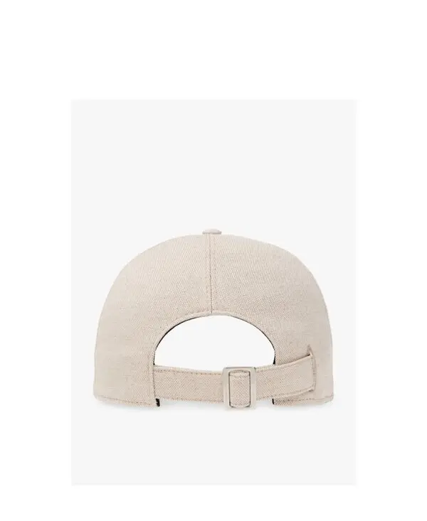 FERRAGAMO Logo Lettering Baseball Cap - White