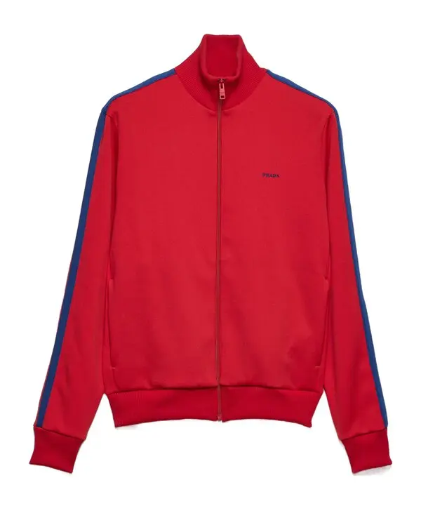 Prada Technical Fabric Blouson Jacket - Red