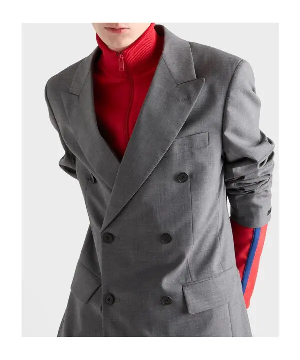 Prada Technical Fabric Blouson Jacket - Red