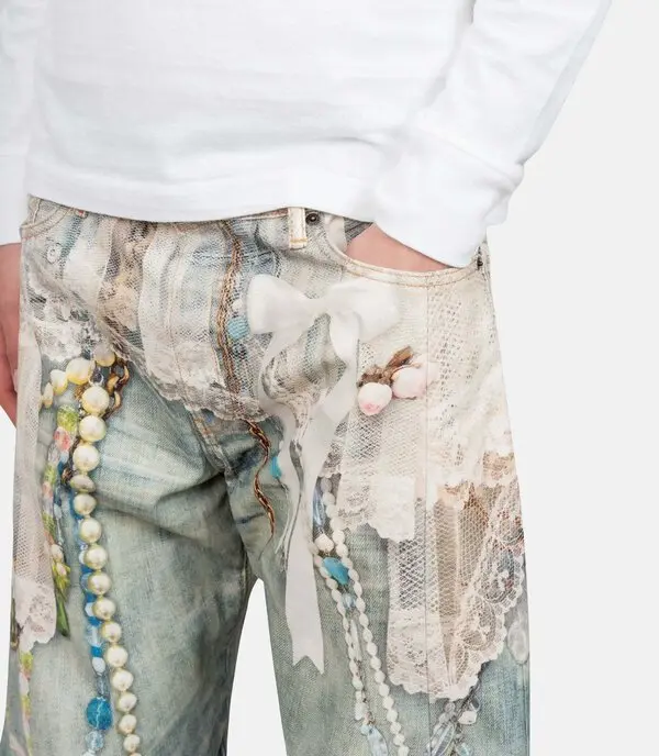 Acne Studios Relaxed Fit Distressed Jeans