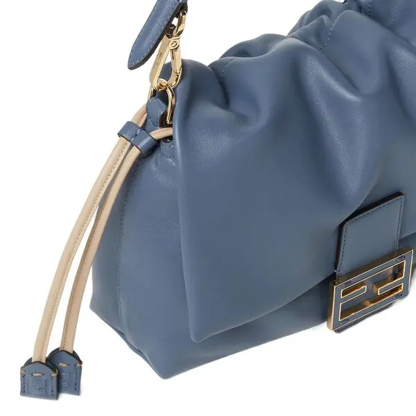 Fendi Mamma Baguette Medium Crossbody Bag - Blue