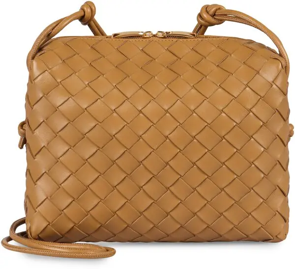 Bottega Veneta Small Camera Bag - Deep Nut Palm