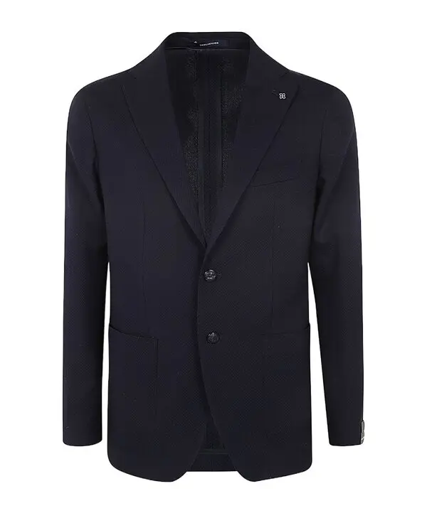 Tagliatore Notched-lapels Single-breasted Blazer - Black