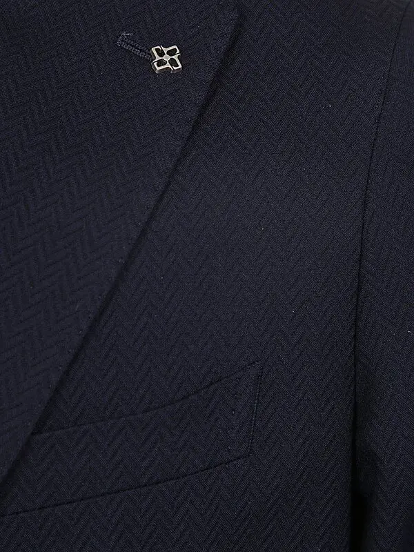 Tagliatore Notched-lapels Single-breasted Blazer - Black