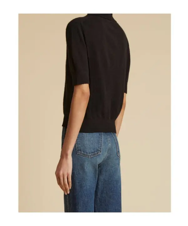 Khaite Jo Knitted Polo Top