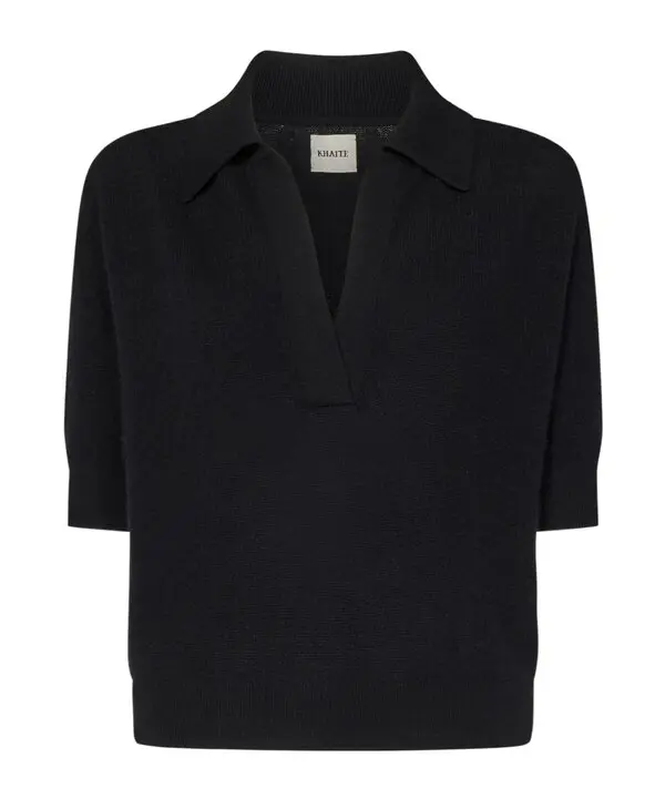 Khaite Jo Knitted Polo Top - No
