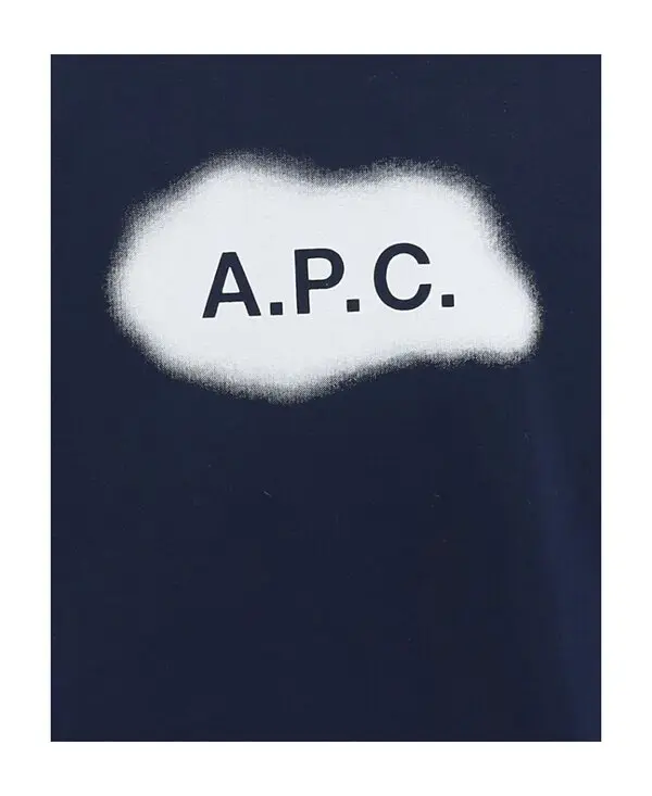 A.p.c. Logo Print Crewneck Sweatshirt