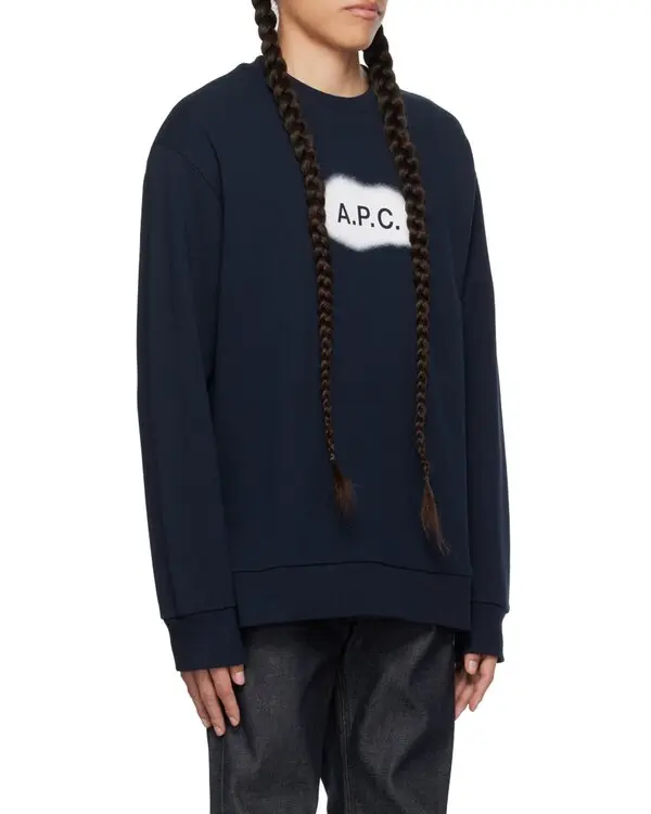 A.p.c. Logo Print Crewneck Sweatshirt