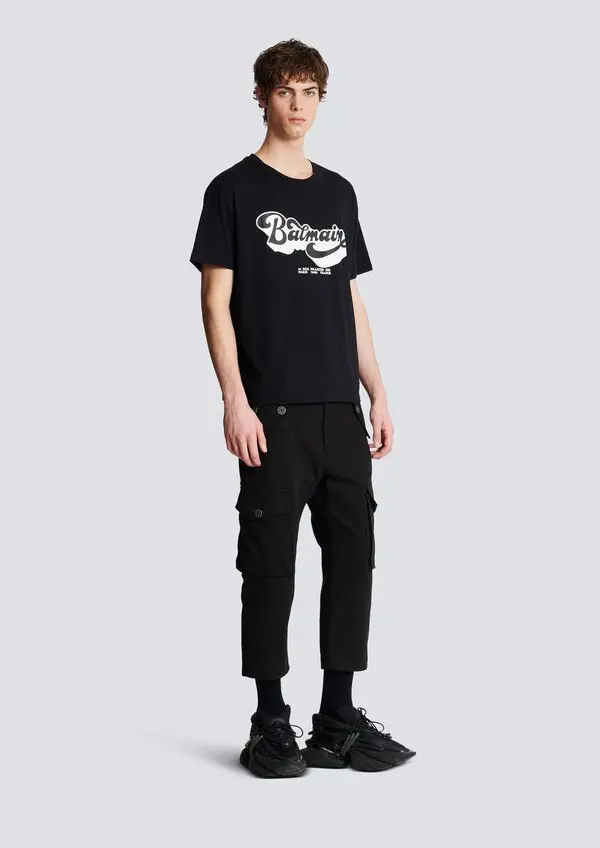 Balmain Logo Printed Crewneck T-shirt