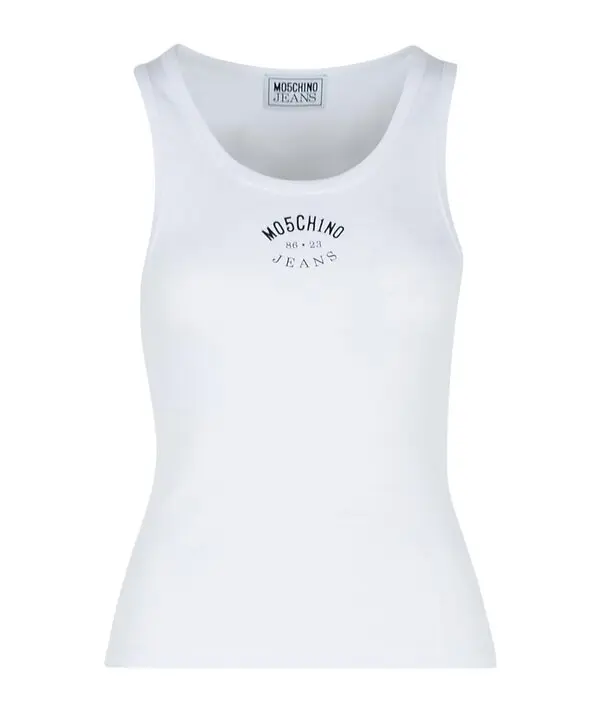 Moschino Logo Printed Tank Top