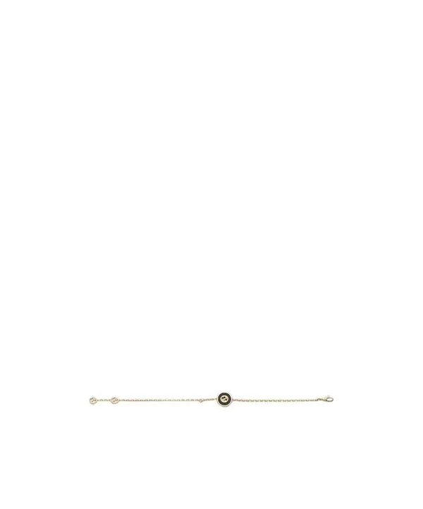 Gucci Interlocking 18k Chain Bracelet