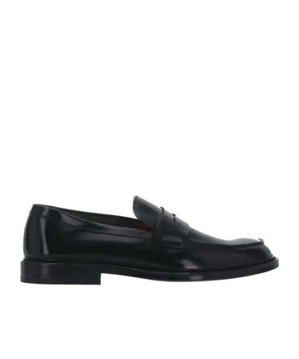 DOUCAL'S Classic Penny Loafers - Black