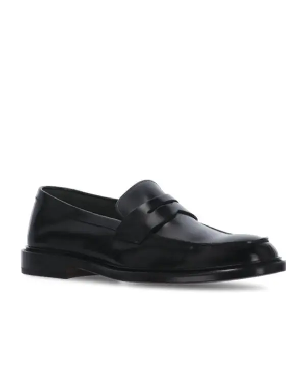 DOUCAL'S Classic Penny Loafers - Black