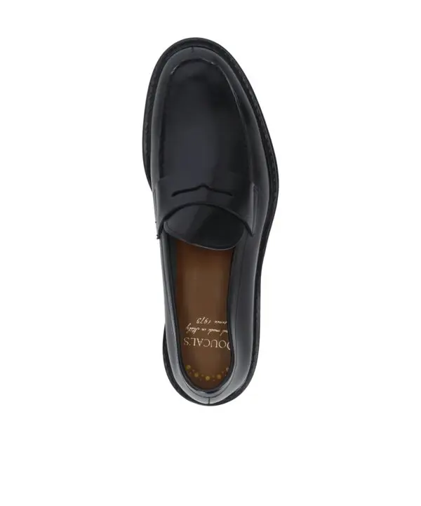 DOUCAL'S Classic Penny Loafers - Black