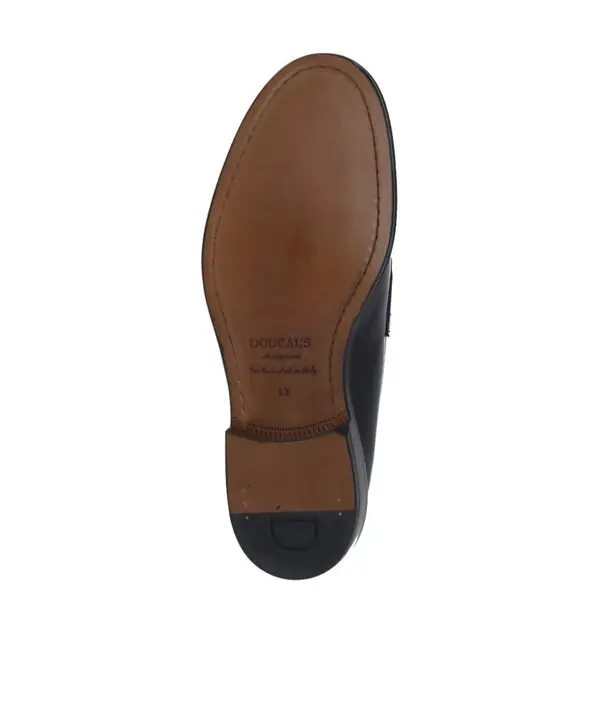 DOUCAL'S Classic Penny Loafers - Black