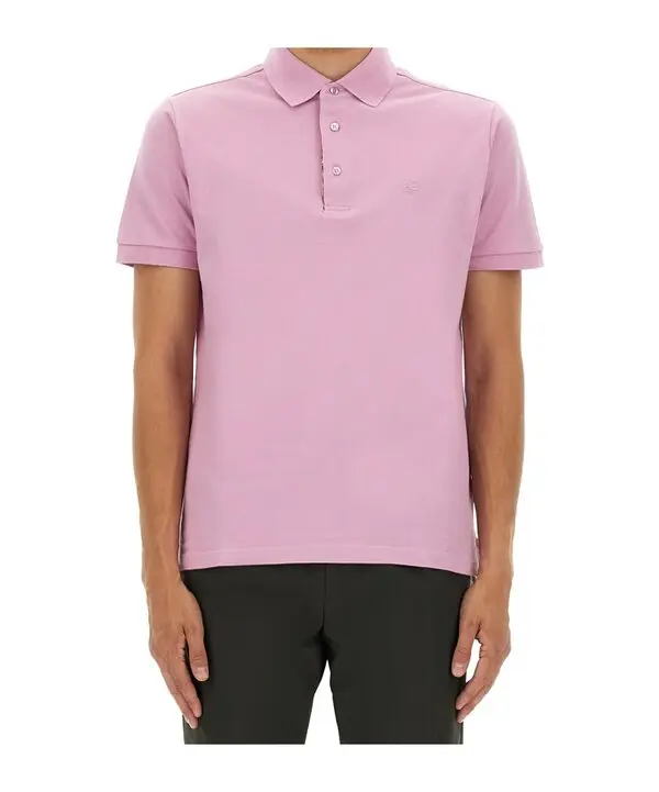 Etro Pegaso Embroidered Polo Shirt